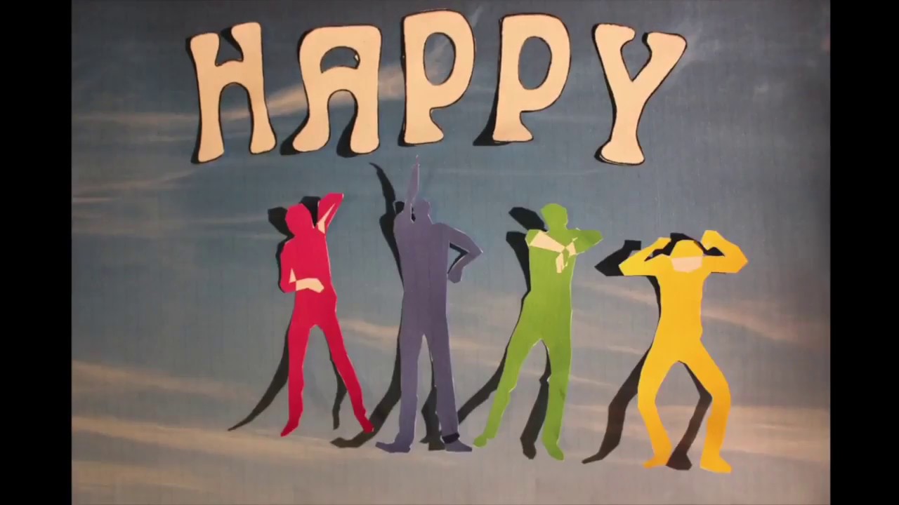 Pharrell Williams - Happy animated music video (PPP) - YouTube