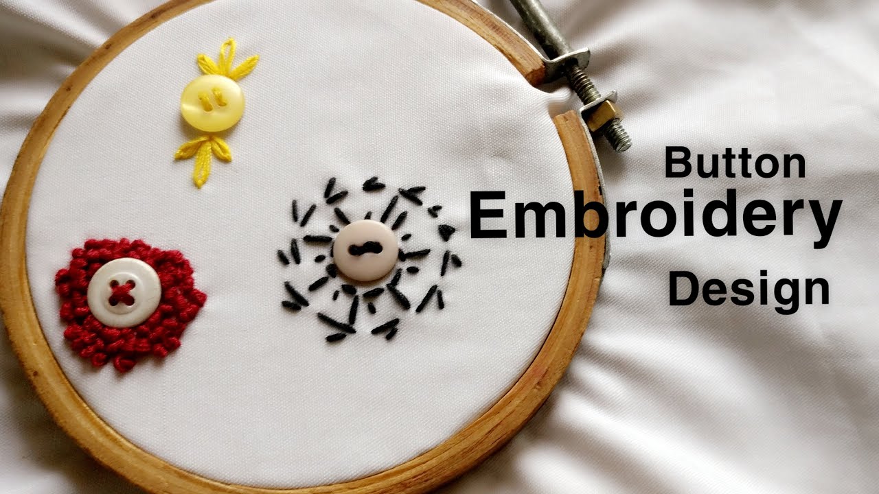 Button Embroidery Design, Embroidery Design,#embroidery #desing # ...