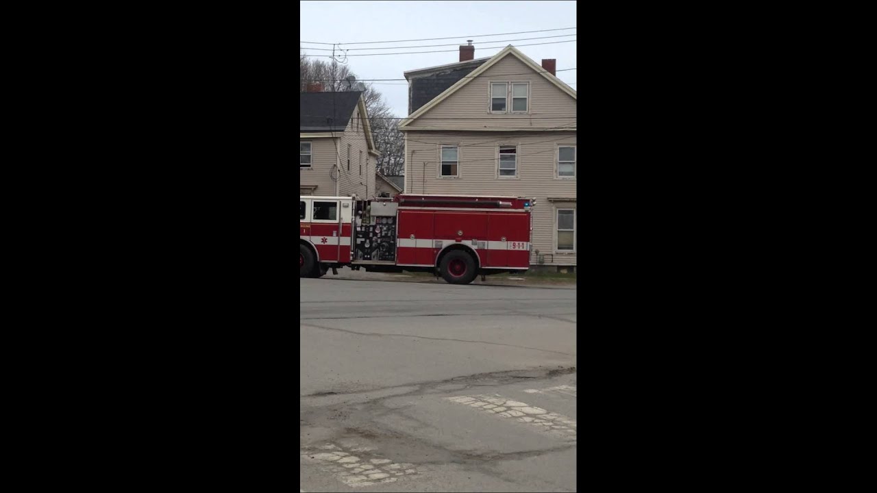 Bangor Maine fire department responding - YouTube