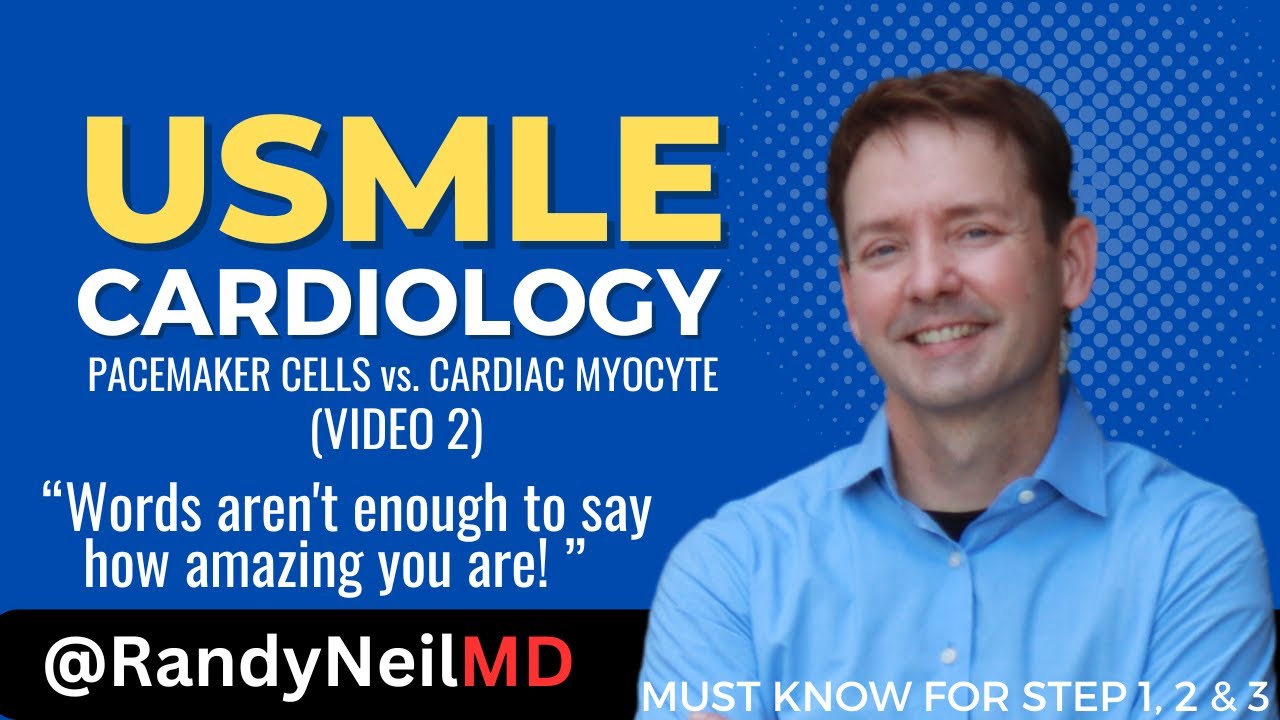 USMLE STEP 1: CARDIOLOGY - PACEMAKER CELLS vs. CARDIAC MYOCYTE - YouTube