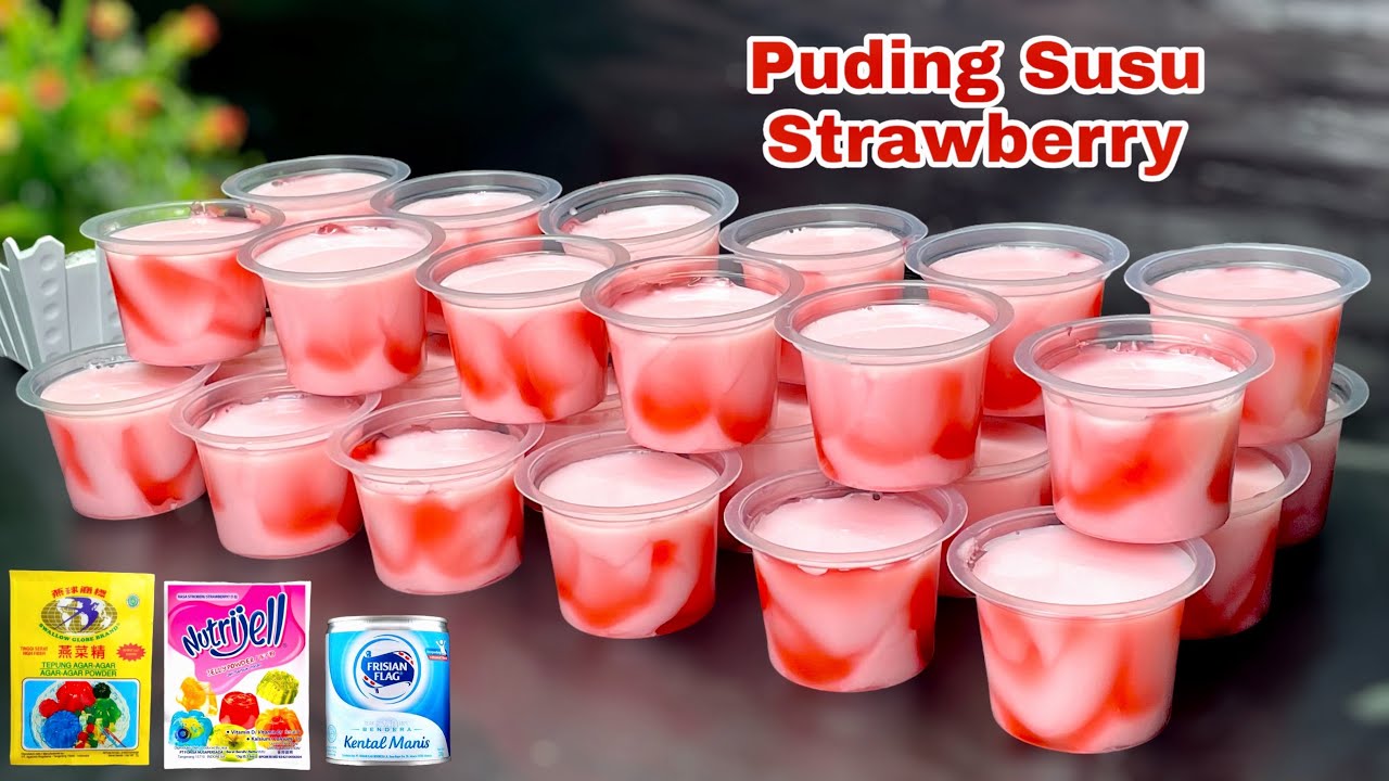 Semua Menyukainya‼️ Silky Puding Susu Strawberry, Lembut dan Lumer ...