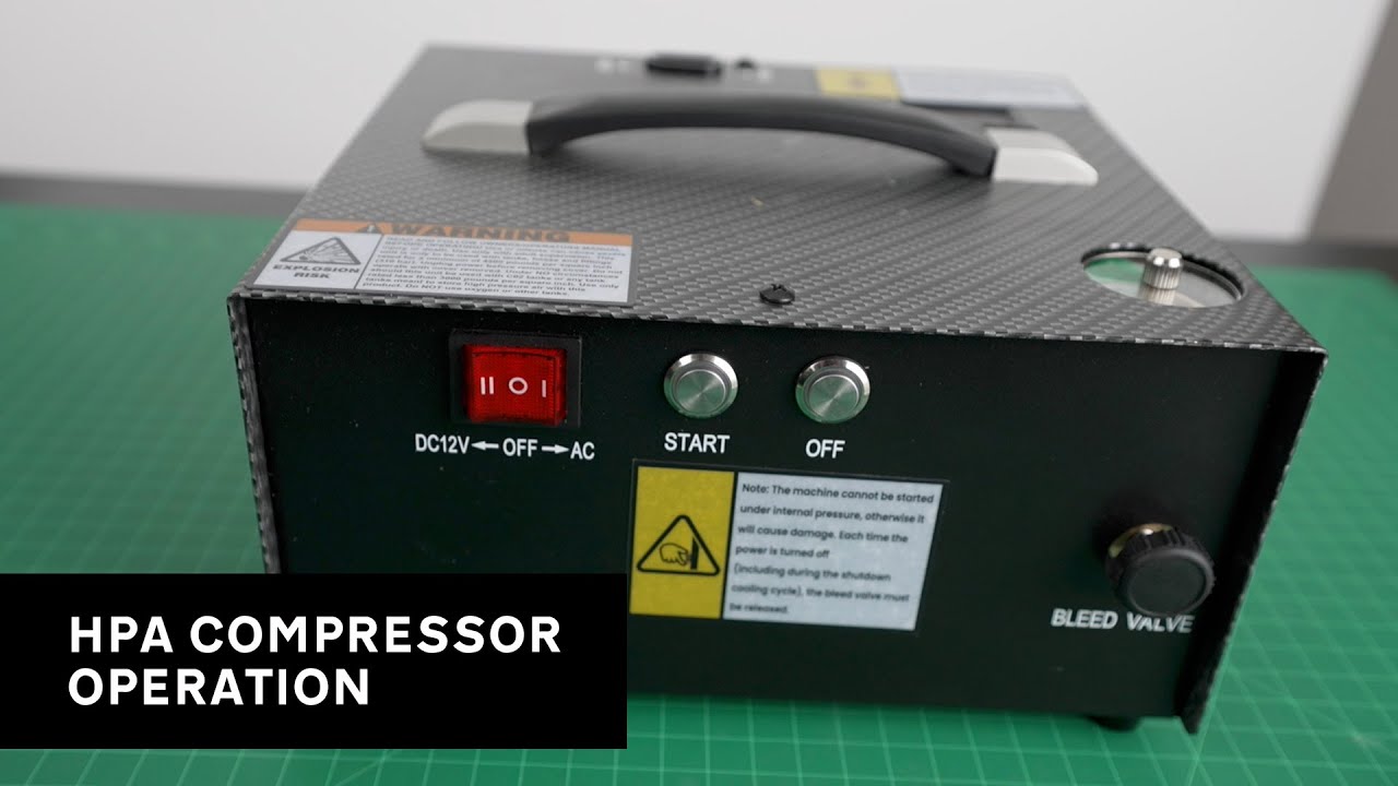 HPA COMPRESSOR : OPERATION - YouTube