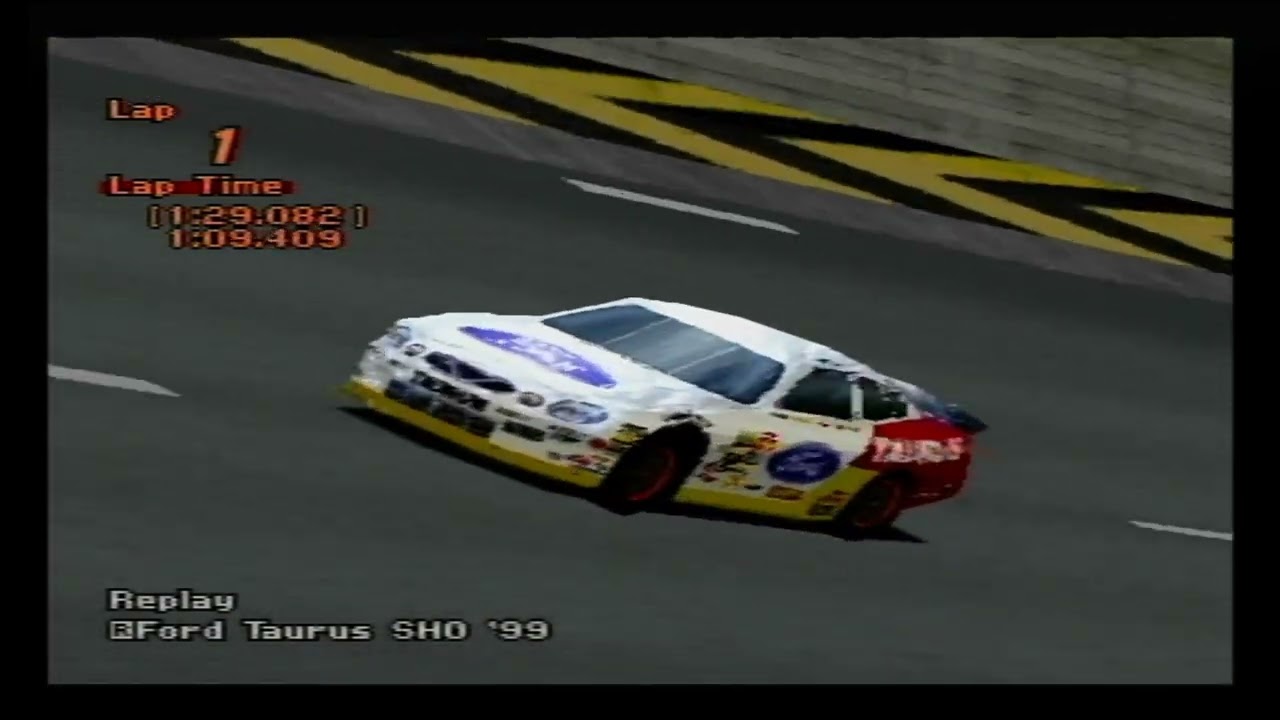 NASCAR in Gran Turismo 2: Ford Taurus Stock Car - YouTube