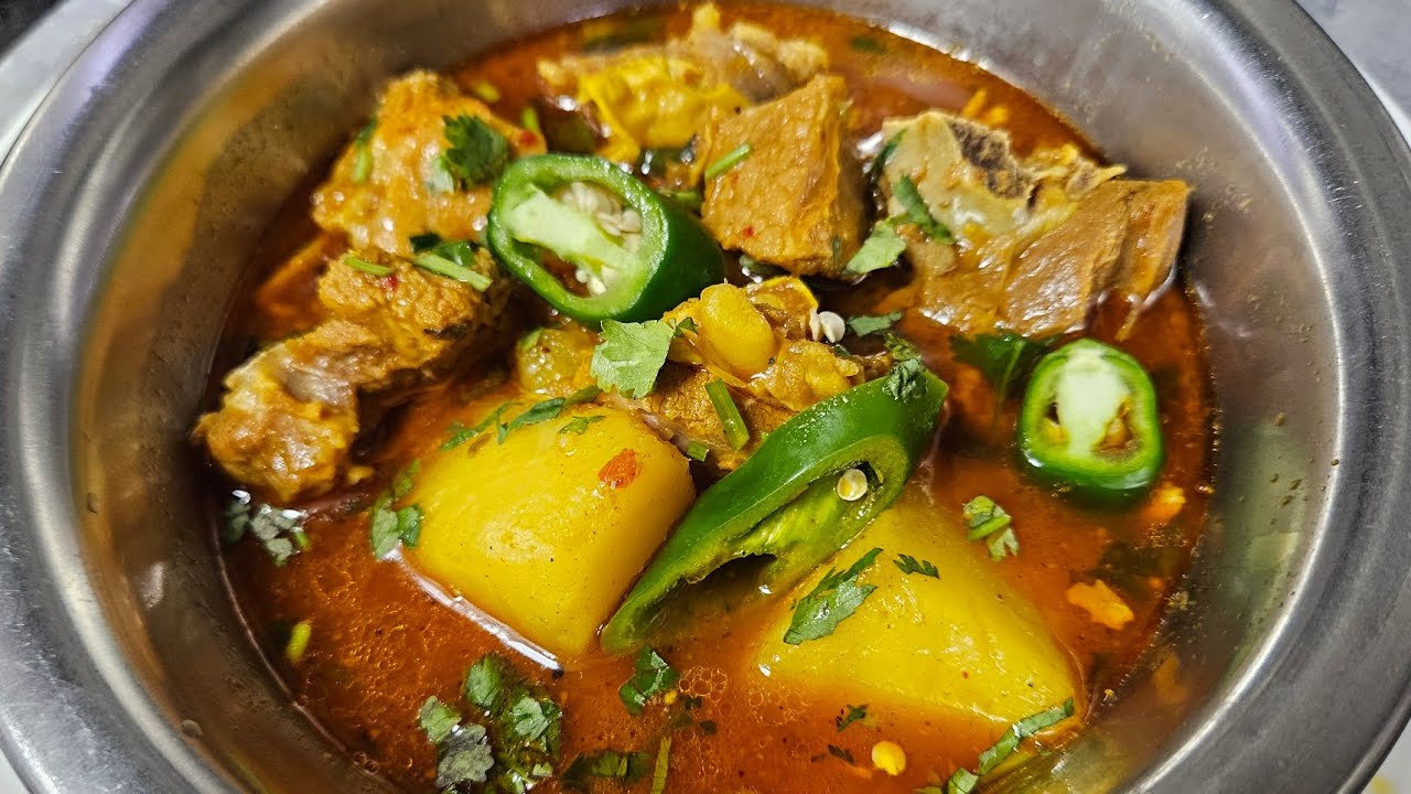 Mutton ALoo ghost # Recipe Mutton ALoo gosht # SoomroKitchen Recipe ...