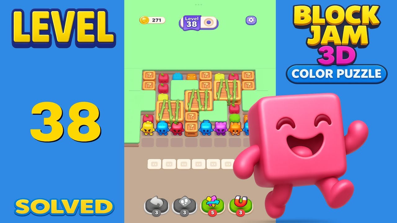 Block Jam 3D: Color Puzzle – Level 38 - YouTube