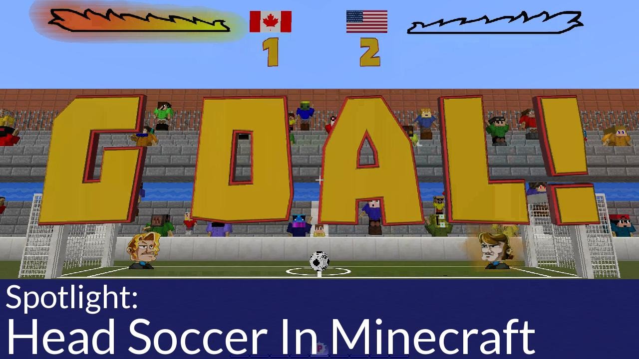 Head Soccer In Minecraft! - YouTube