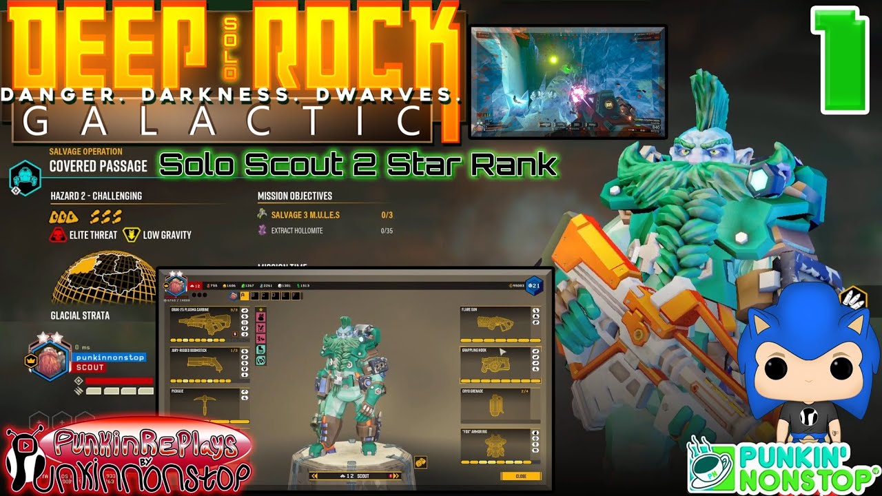 Deep Rock Galactic •Solo Scout 2 Star Rank •EP 1• DRG |@PunkinRePlays ...