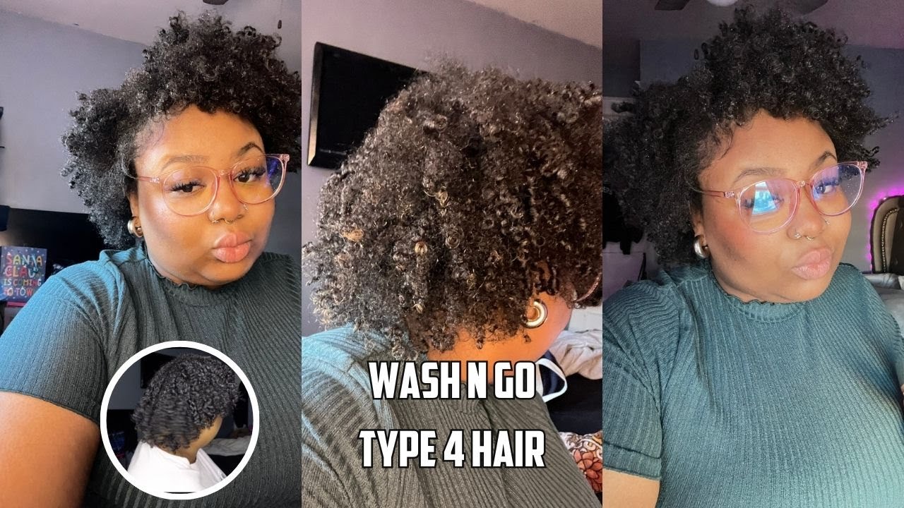 My Wash n' Go Routine on my Type 4 Hair! - YouTube