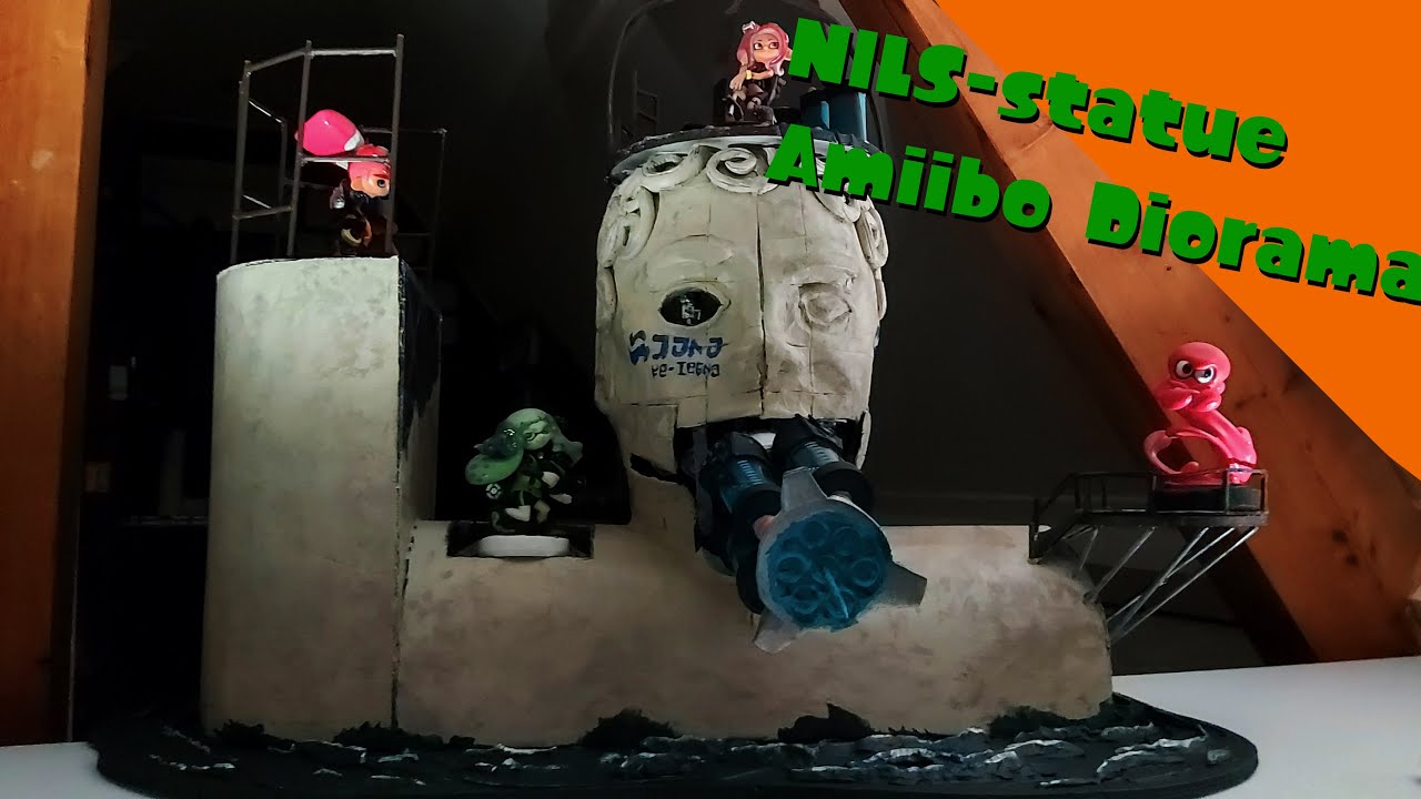 Splatoon 2 Octo Expansion - NILS statue Amiibo Diorama - project - YouTube