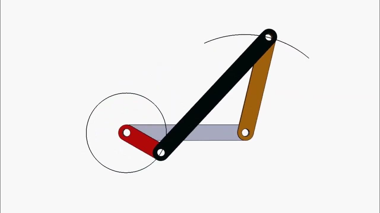 Four Bar Mechanism Animation | crank rocker mechanism | - YouTube