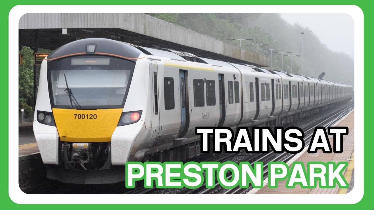 Trains at Preston Park railway station - YouTube