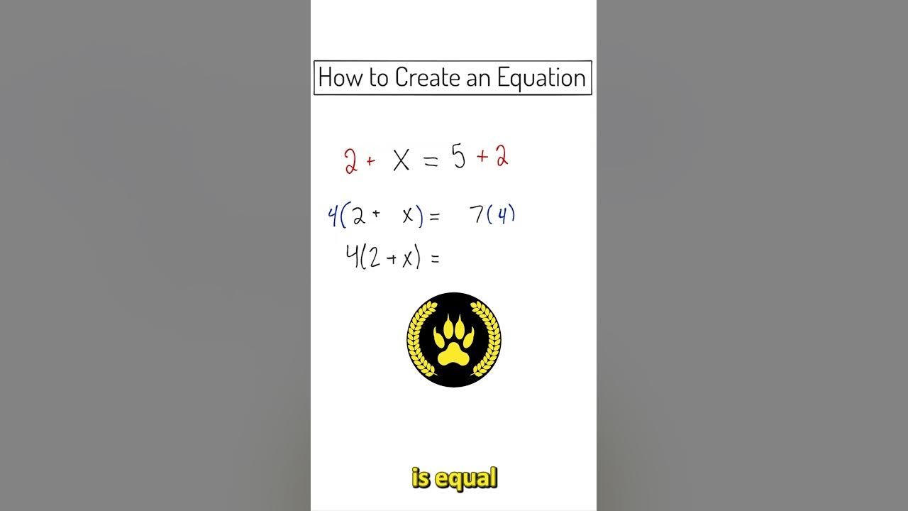 How to Create Your Own Algebraic Equations #maths #algebra #mathematics ...