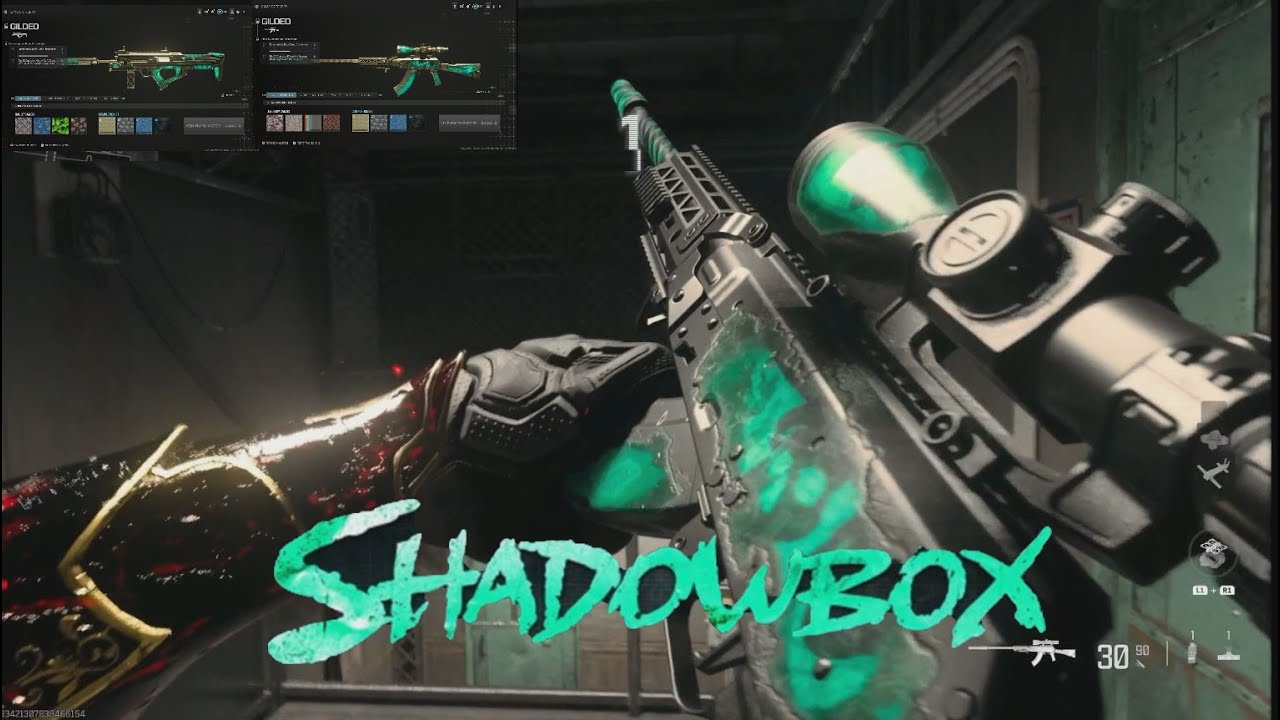 SHADOWBOX weapon bundle call of duty MW3, Camo's, Charms, FULL GAMEPLAY ...