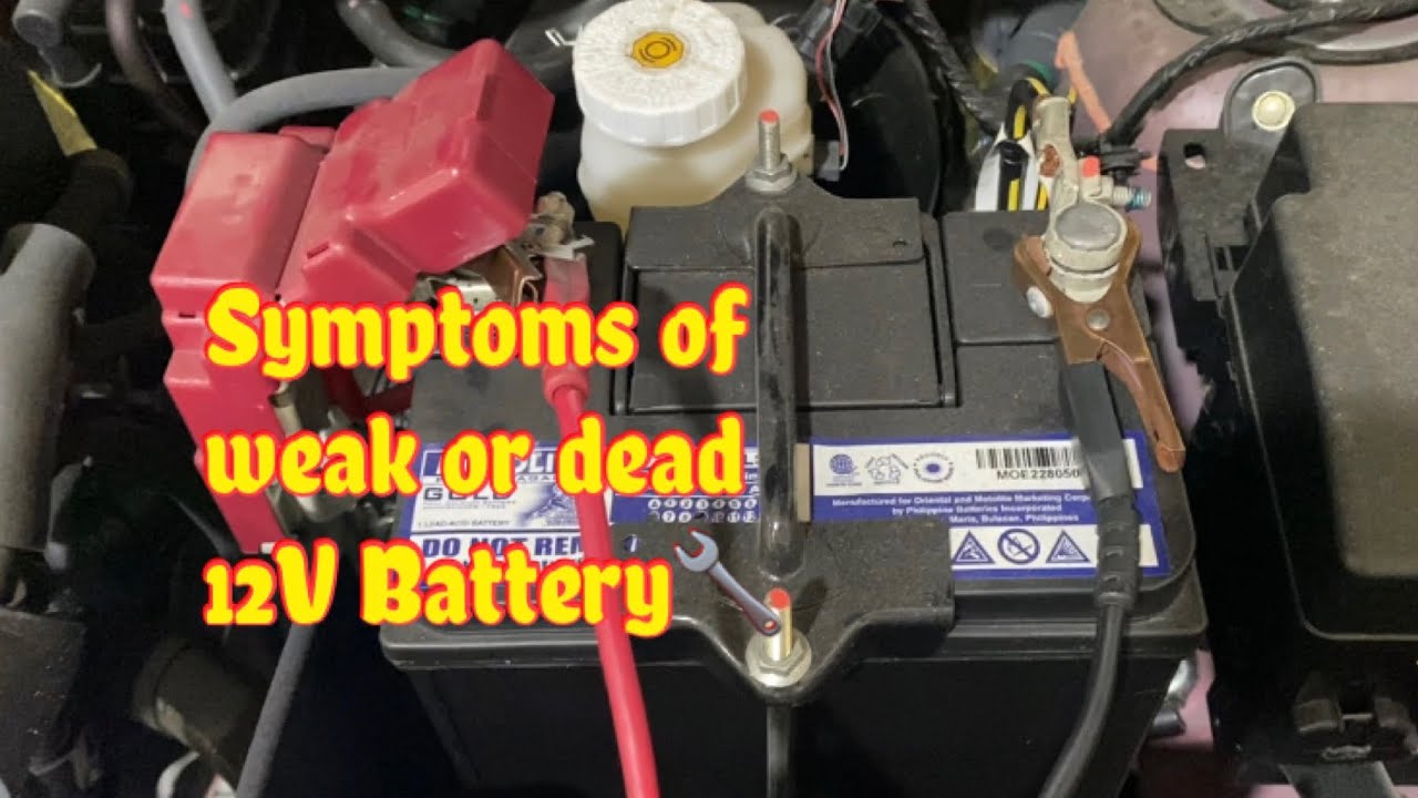 SIGN OF DEAD OR WEAK CAR BATTERY - YouTube