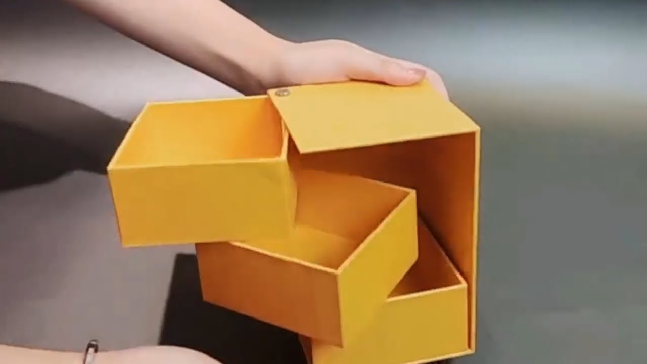 Twist paper gift box special shape with art paper manufacturers - YouTube