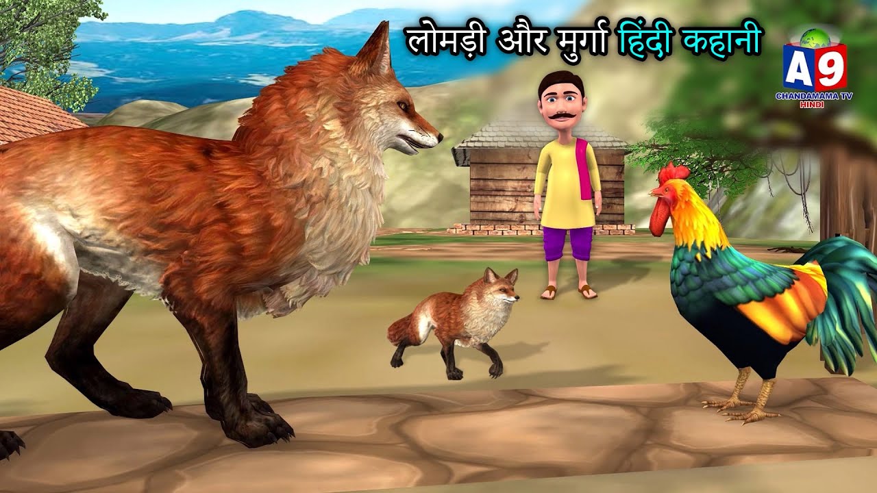 लोमड़ी और मुर्गा हिंदी कहानी || Greedy Fox and Rooster Hindi moral ...