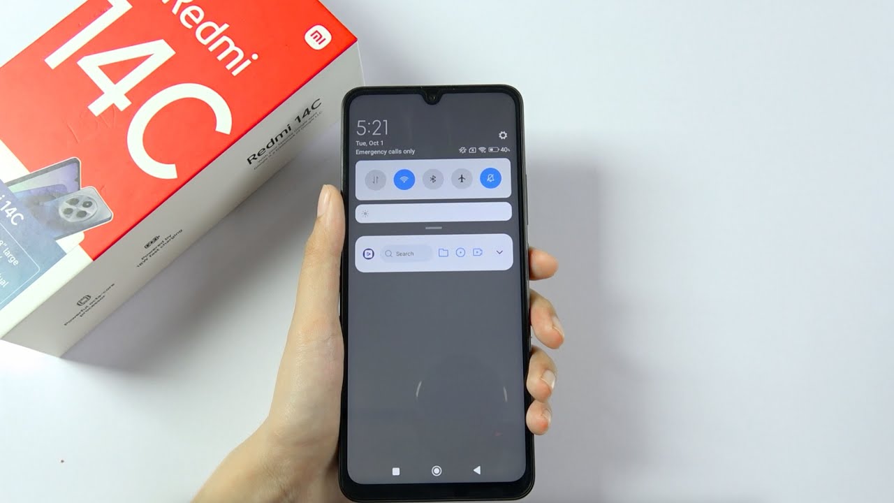 How to Swipe down on the Home Screen Redmi 14C - YouTube