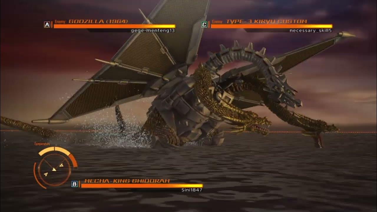 GODZILLA PS4 : Mecha-King Ghidorah vs Godzilla 1964 vs Type-3 Kiryu - YouTube