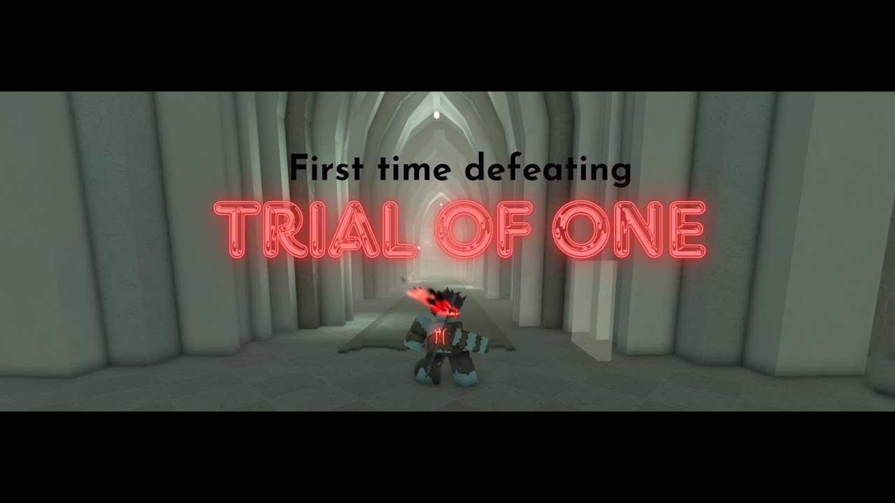 first time finishing trial of one - YouTube