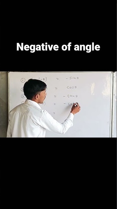 Negative in angle of trigonometric functions #shorts #trigonometry # ...