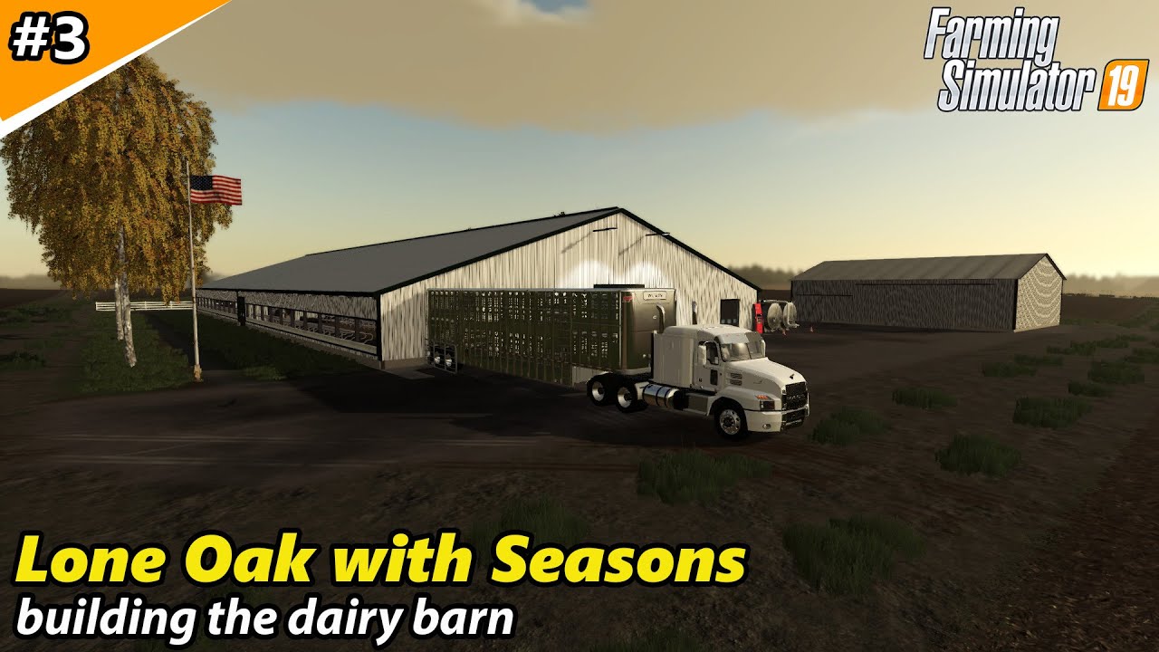 Building the dairy barn| FS19 Seasons| Timelapse ep#3 - YouTube