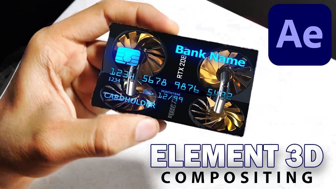 Card Compositing VFX - Element 3D After Effect @VideoCopilot - YouTube