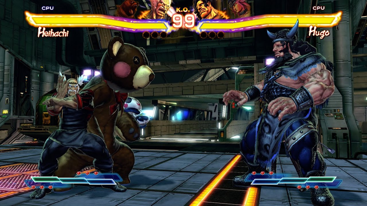 Heihachi & Kuma vs Poison & Hugo! Street Fighter X Tekken CPU vs CPU ...