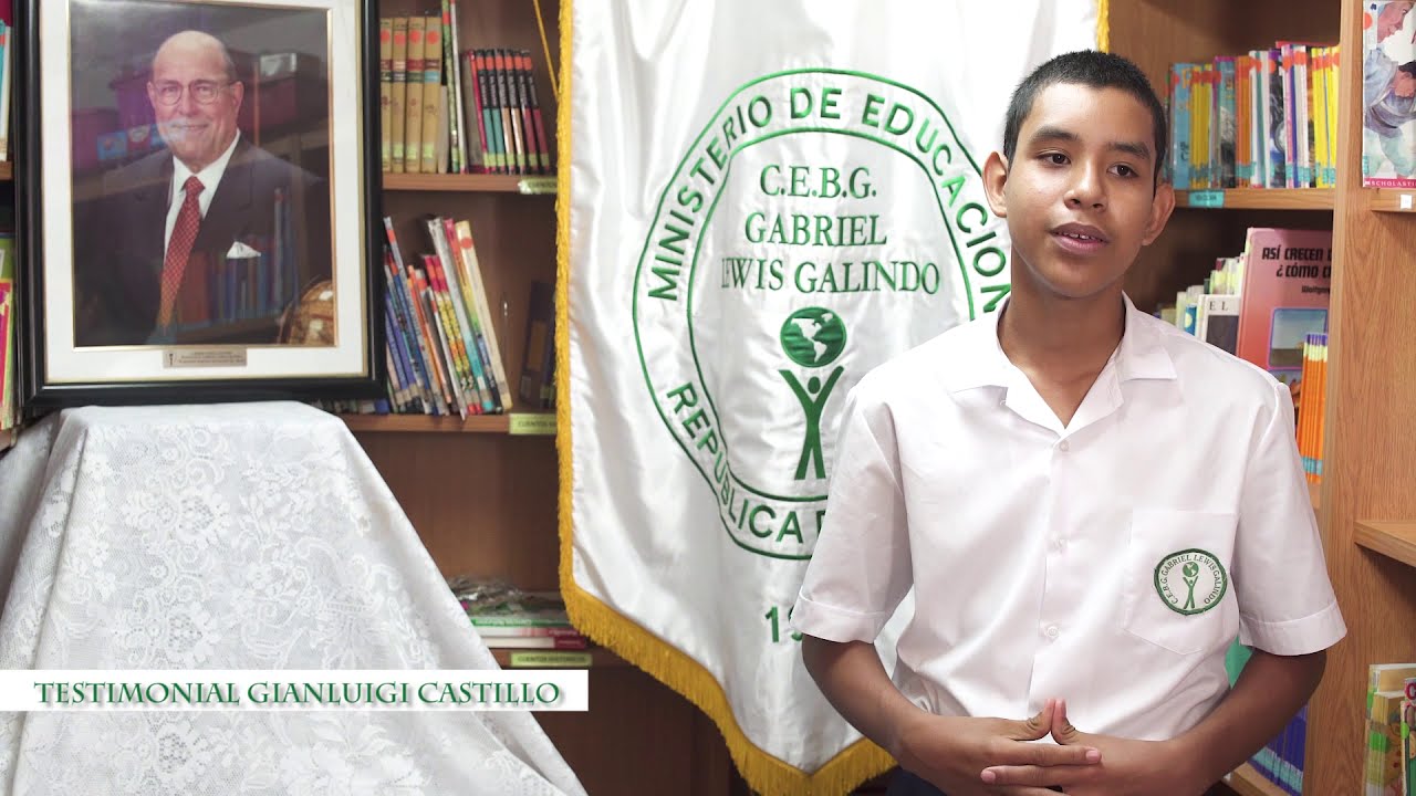 Testimonio Gian Luigui Castillo, estudiante de la Escuela Gabriel Lewis ...