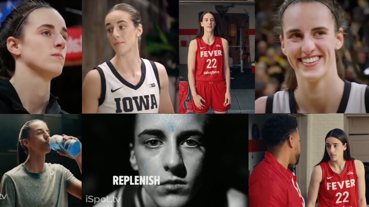 Caitlin Clark Commercials Compilation All WNBA Star Ads Review - YouTube