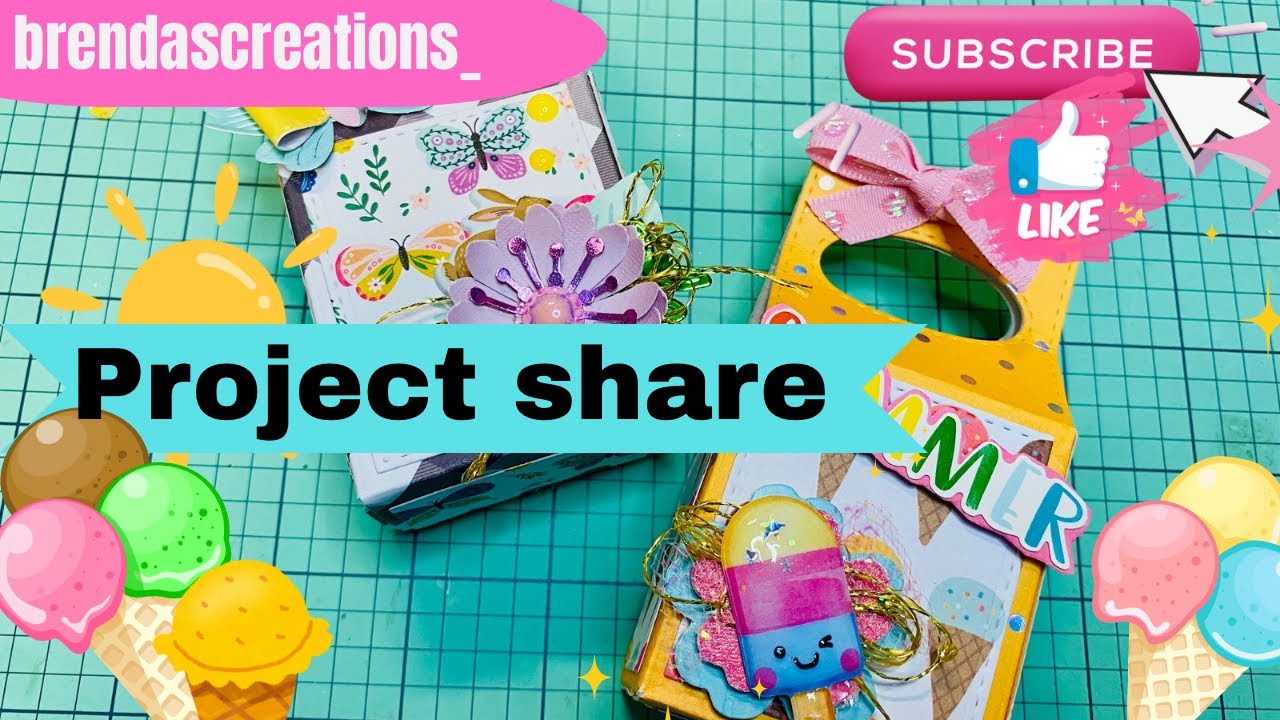 Project Share//Treat Boxes//Giveaway is Closed - YouTube