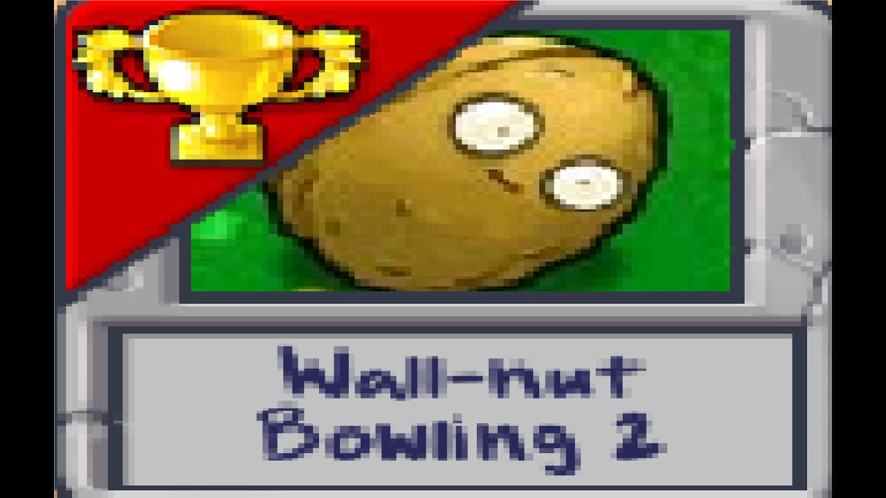 PvZ Minigame ( Wall-nut Bowling 2 ) Gameplay - YouTube