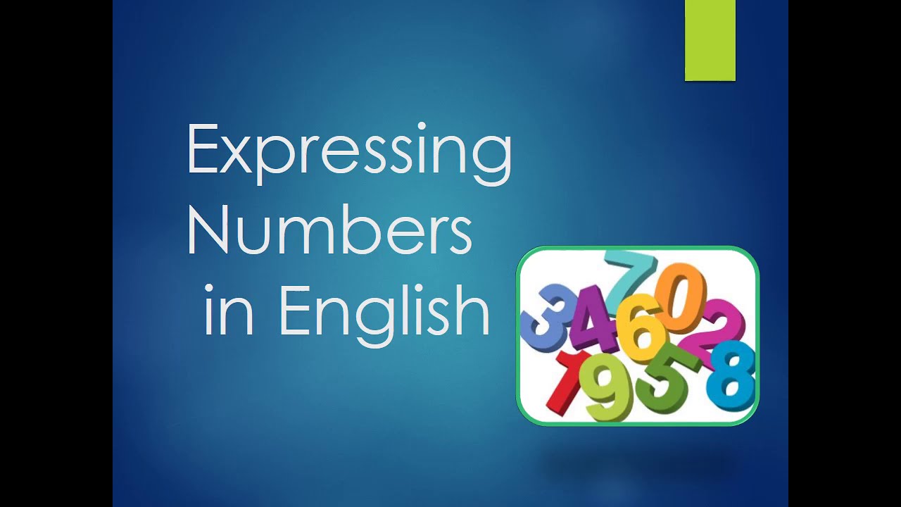 Learn English - Expressing numbers in English - YouTube