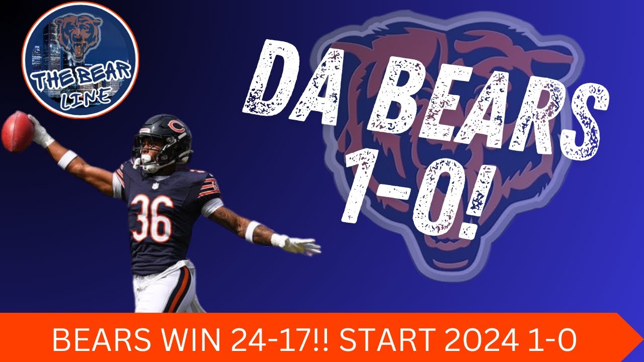 The Bears DEFEAT the Titans 24-17, Get First WIN of 2024! - YouTube
