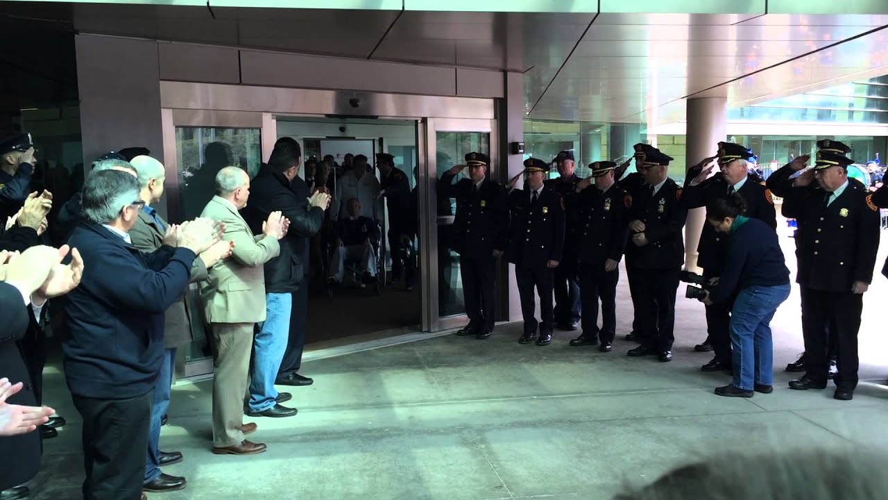 Suffolk Police Officer Mark Collins Released From Hospital - YouTube