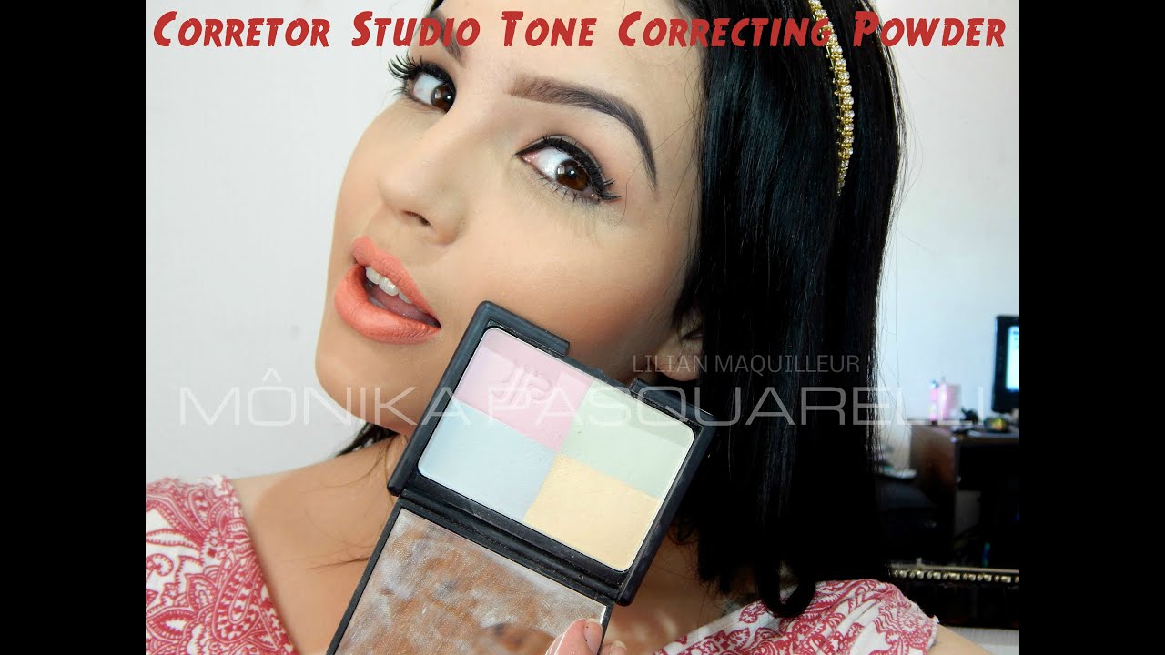 Corretivo em pó COMO APLICAR: ELF Corretor Studio Tone Correcting ...