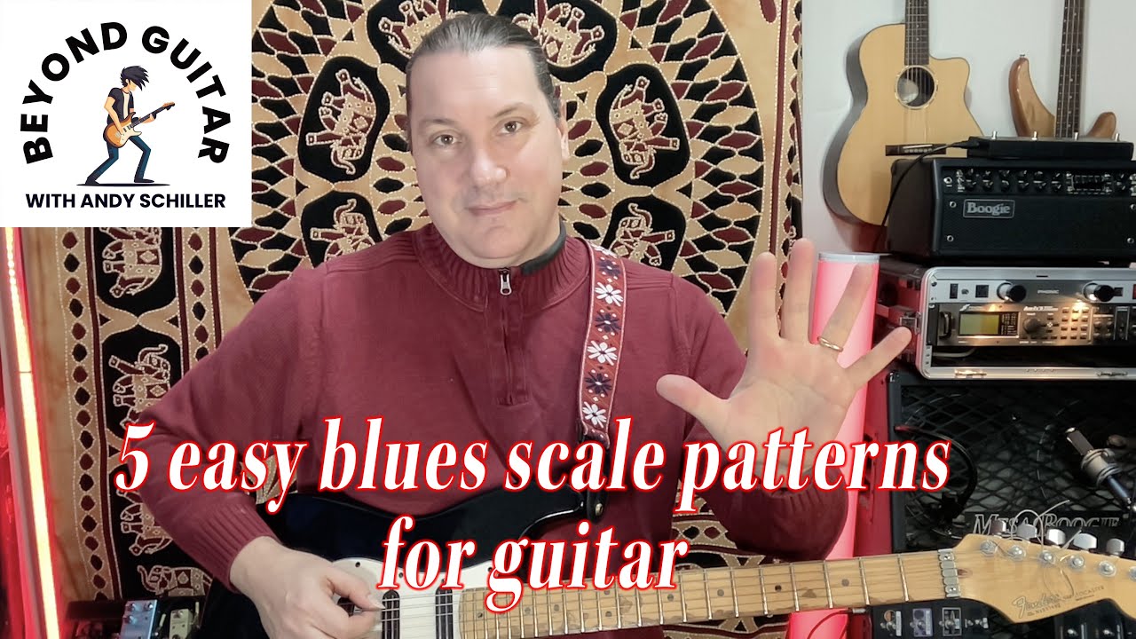 Guitar Lesson: 5 easy Blues Scale Patterns for Guitar. Take your blues ...