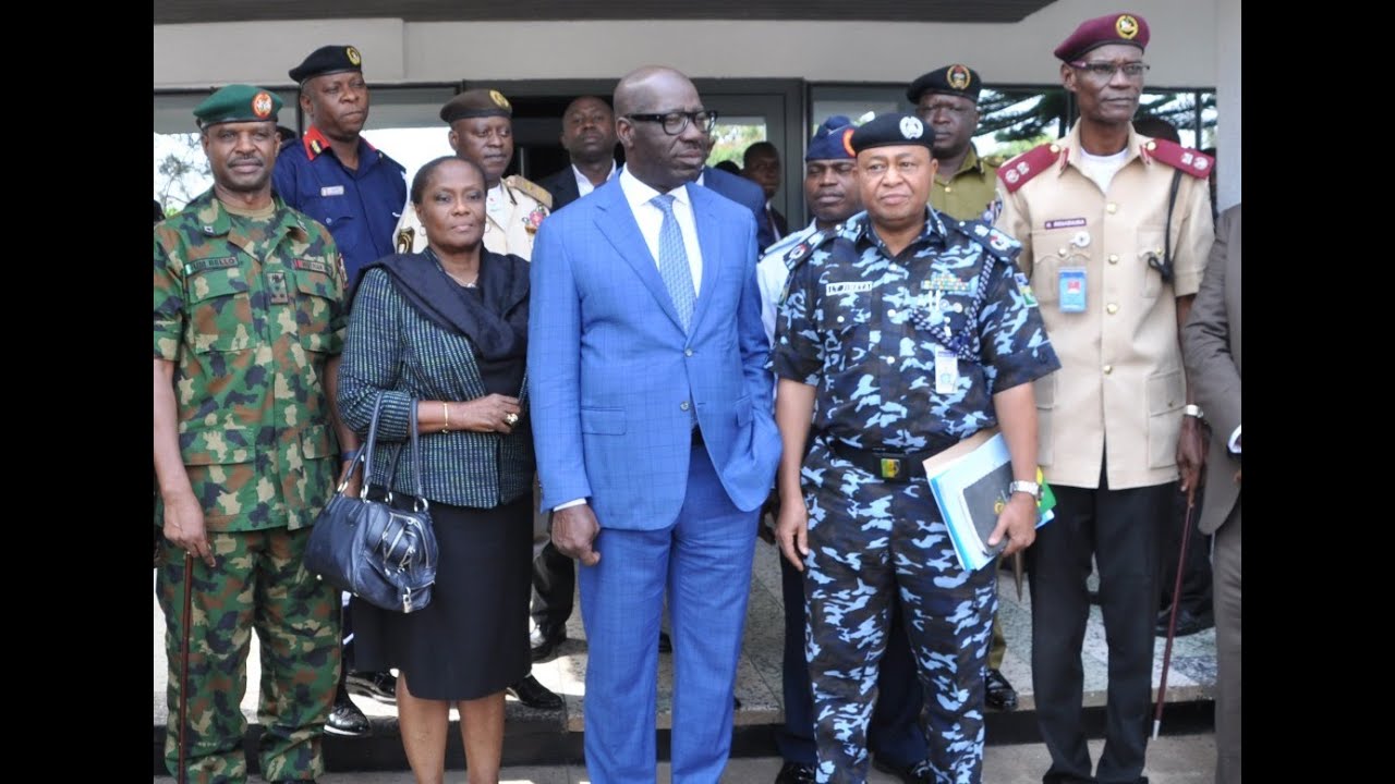 Obaseki, security chiefs meet, strategise to combat farmer-herder clashes in Edo - YouTube