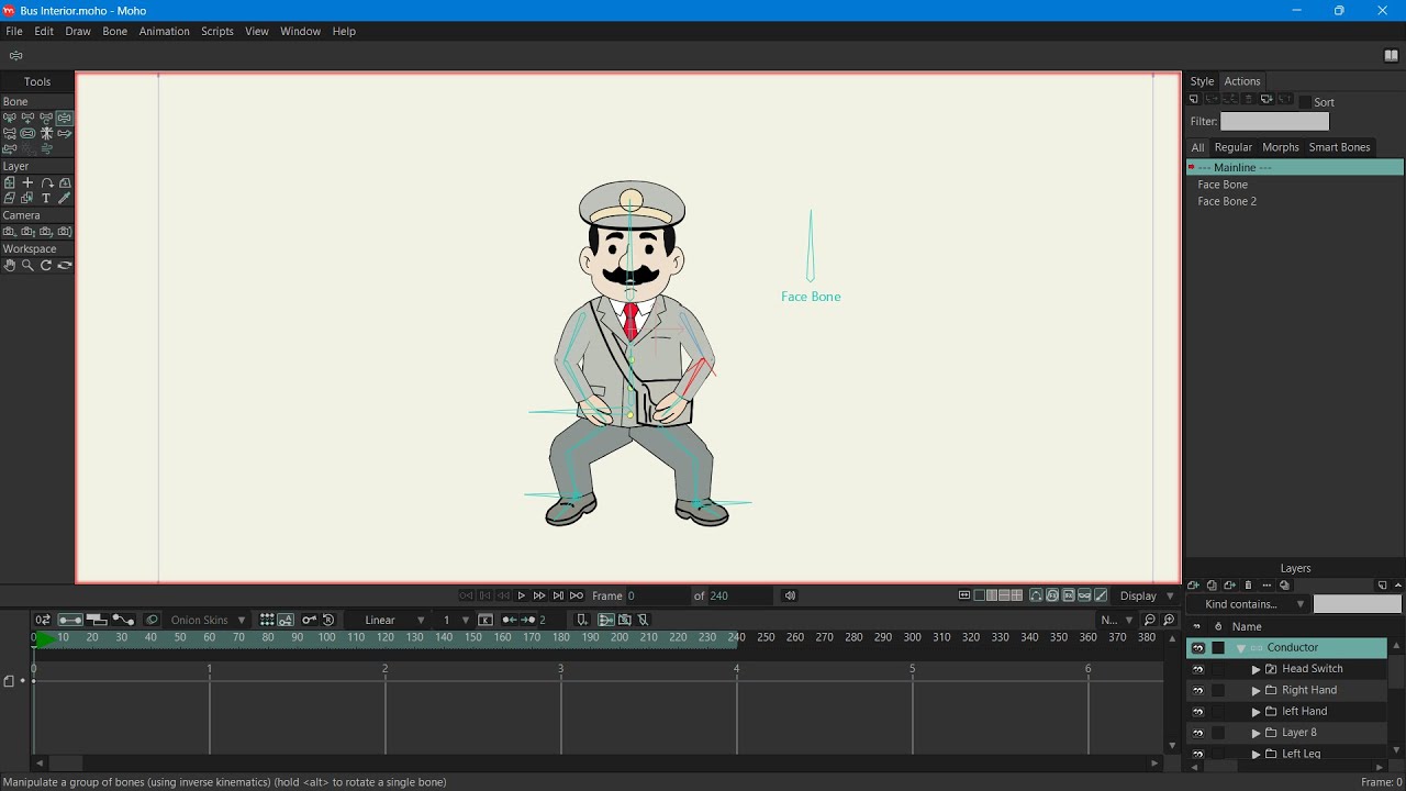 Character Bone Rigging in Moho Pro | Smart Bone & Switch Layer Tutorial - YouTube