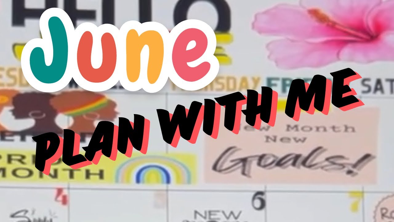 June Plan With Me - YouTube