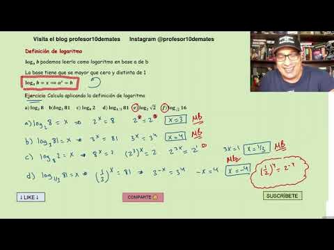 👉 Calcula aplicando la DEFINICIÓN DE LOGARITMO 🔝 ejercicios resueltos - YouTube