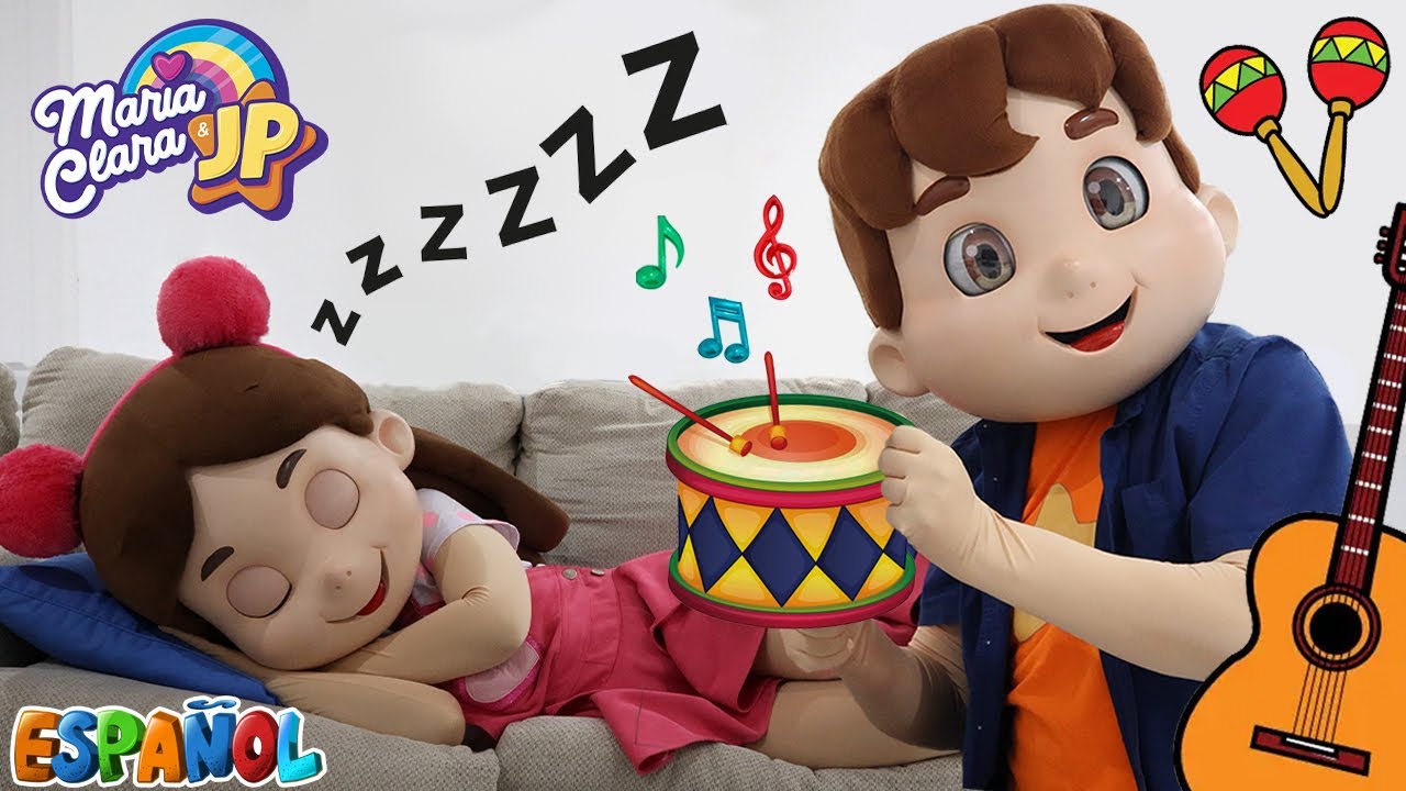 JP despierta a Maria Clara con instrumentos musicales - YouTube