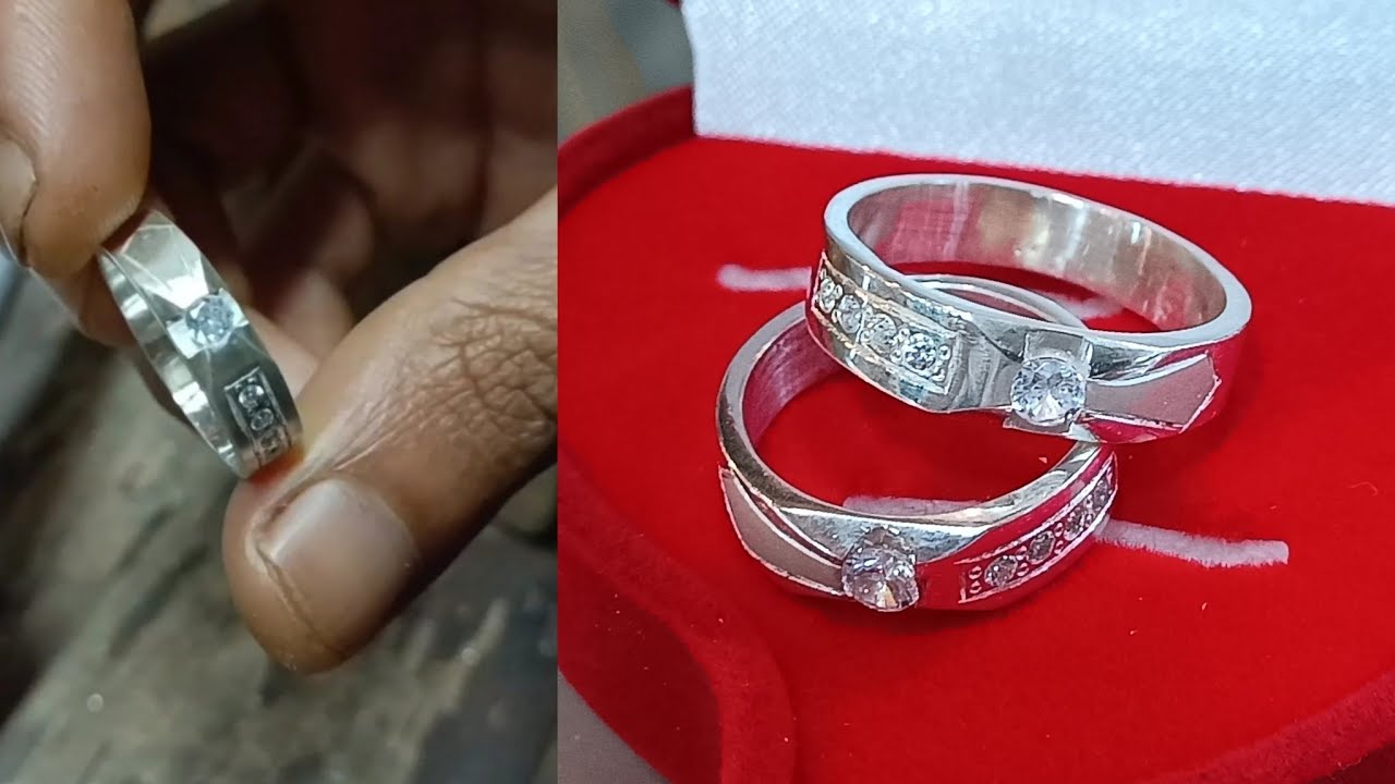 Made a simple wedding couple rings - YouTube