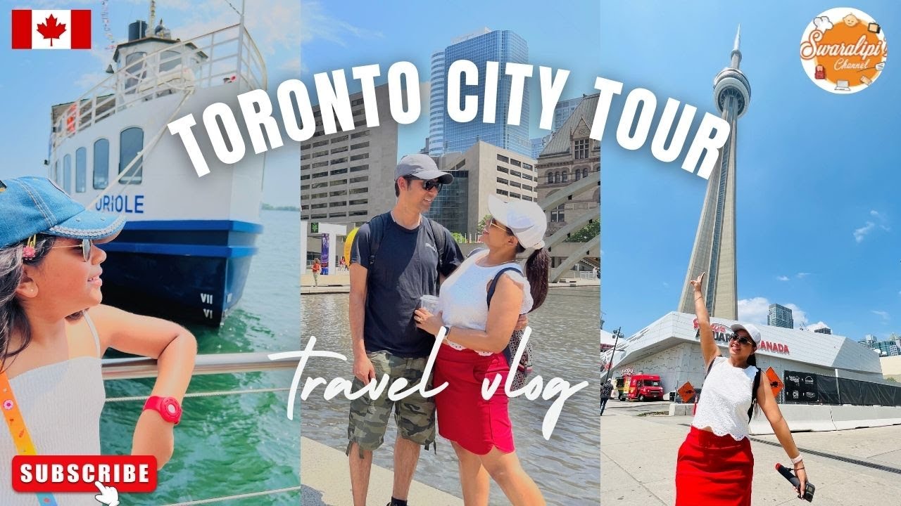 TRIP TO TORONTO 🇨🇦 | Toronto City Tour - 4K | Toronto Harbour Cruise ...