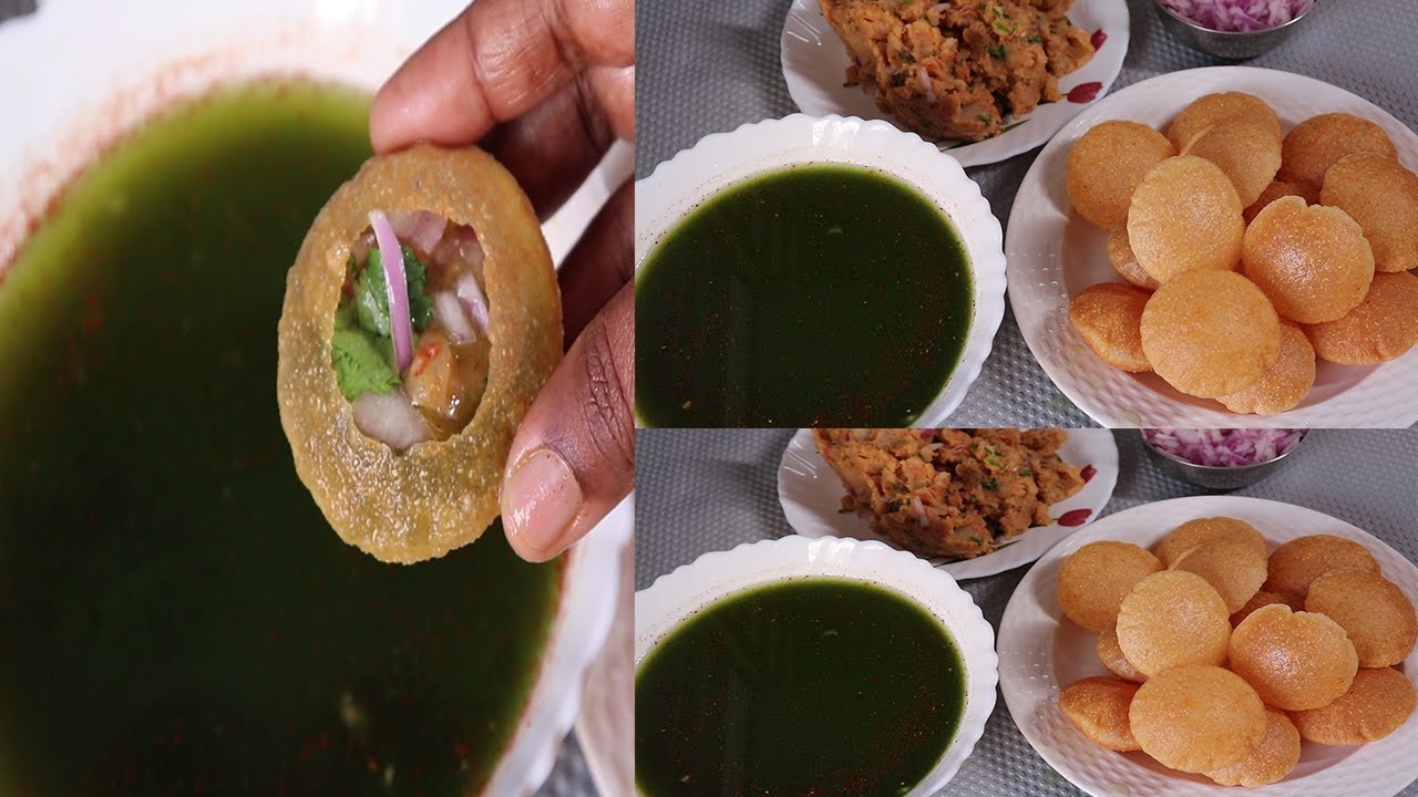 Pani Puri Recipe/Easy Pani Puri Recipe - YouTube