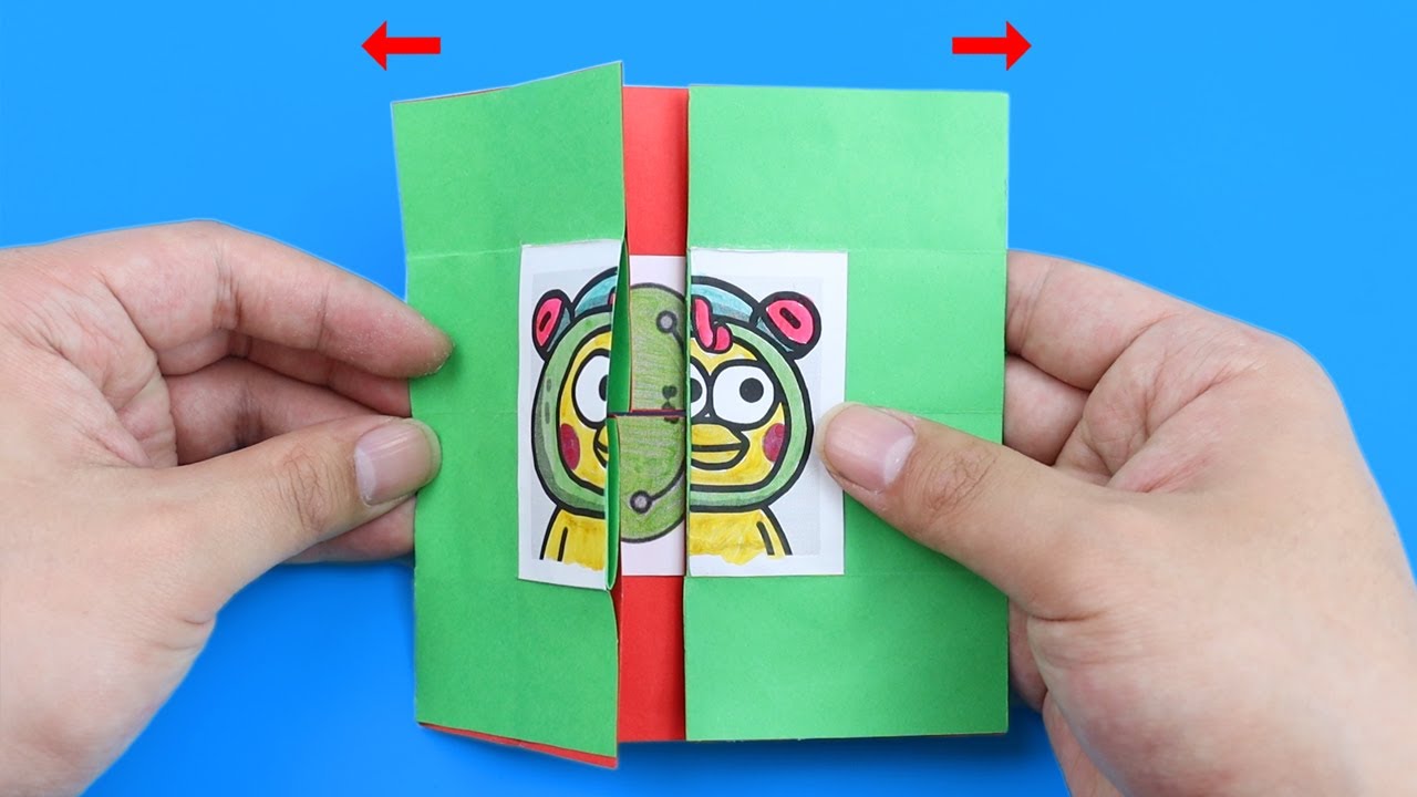 How to make an infinite flipped card in one minute.无限翻转？教你1分钟一个不停变化小海报 ...