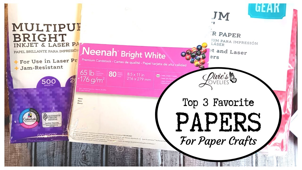 3 BEST PAPERS TO USE | BUDGET FRIENDLY CRAFTY PAPER OPTIONS - YouTube