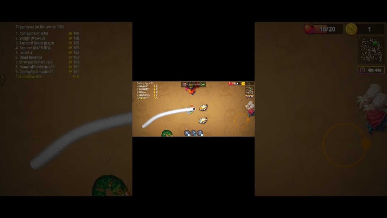 worms zone game play - YouTube