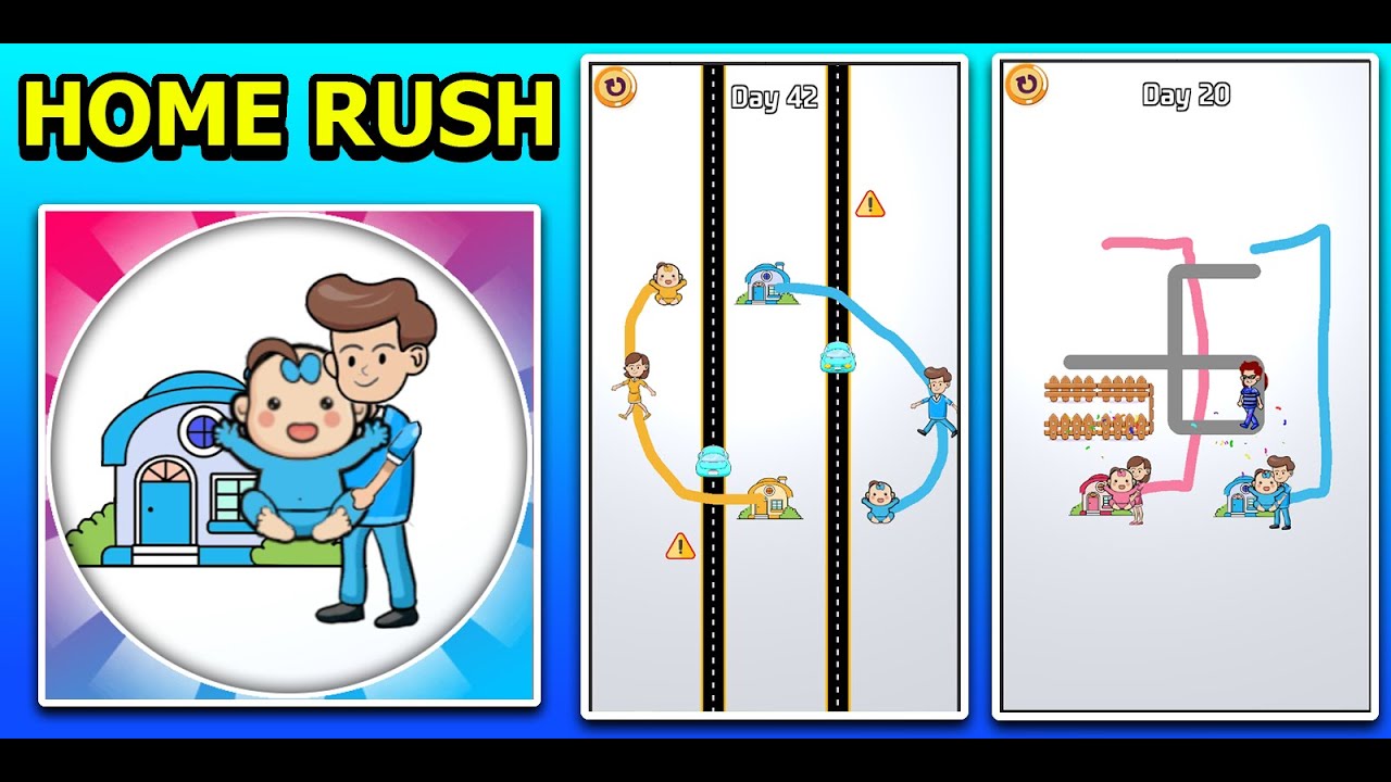 Home Rush Game Unity Source Code + Admob Ads - YouTube