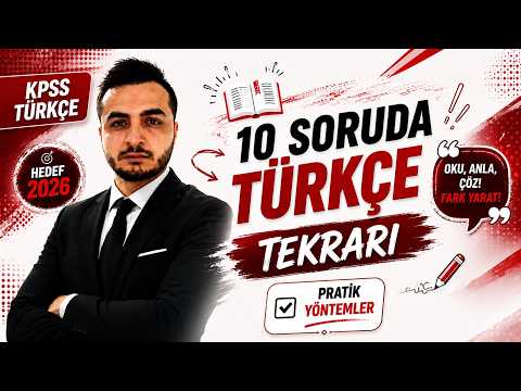 10 Soruda Türkçe Tekrarı | ÖSYM’nin En Çok Sorduğu 10 Soru Tipi - Adem Eker
