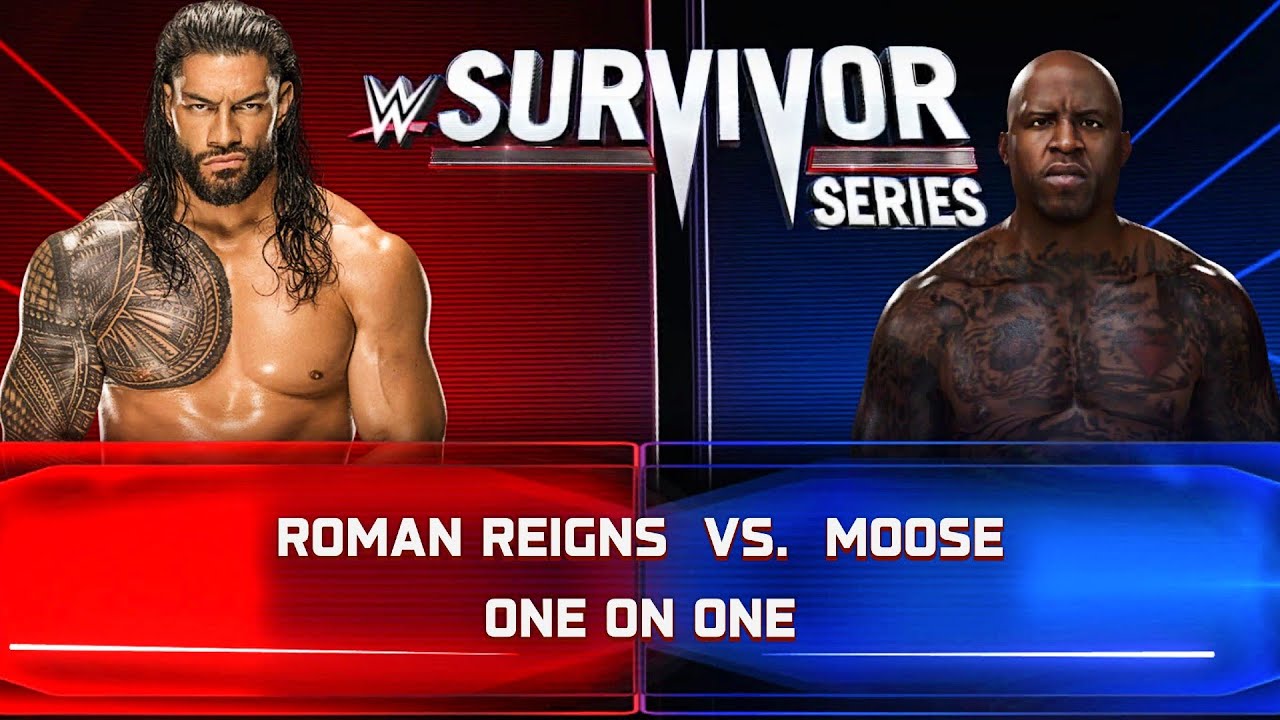 WWE 2K25 - ROMAN REIGNS VS MOOSE - YouTube